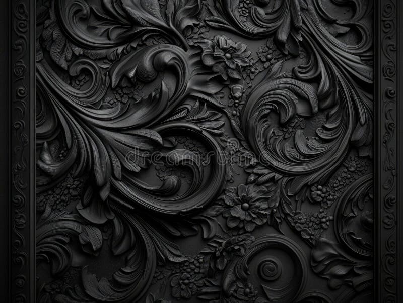 Seamless Barocco Scrollwork Pattern Venzel Whorl Royal Vintage ...