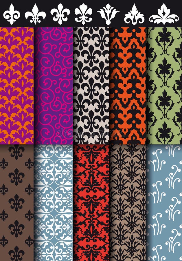 Tea Pots and Cups with Baroque Pattern, Vector Stock Vector ...