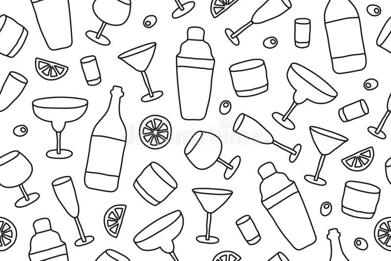 Bartender Pattern Stock Illustrations – 543 Bartender Pattern Stock ...