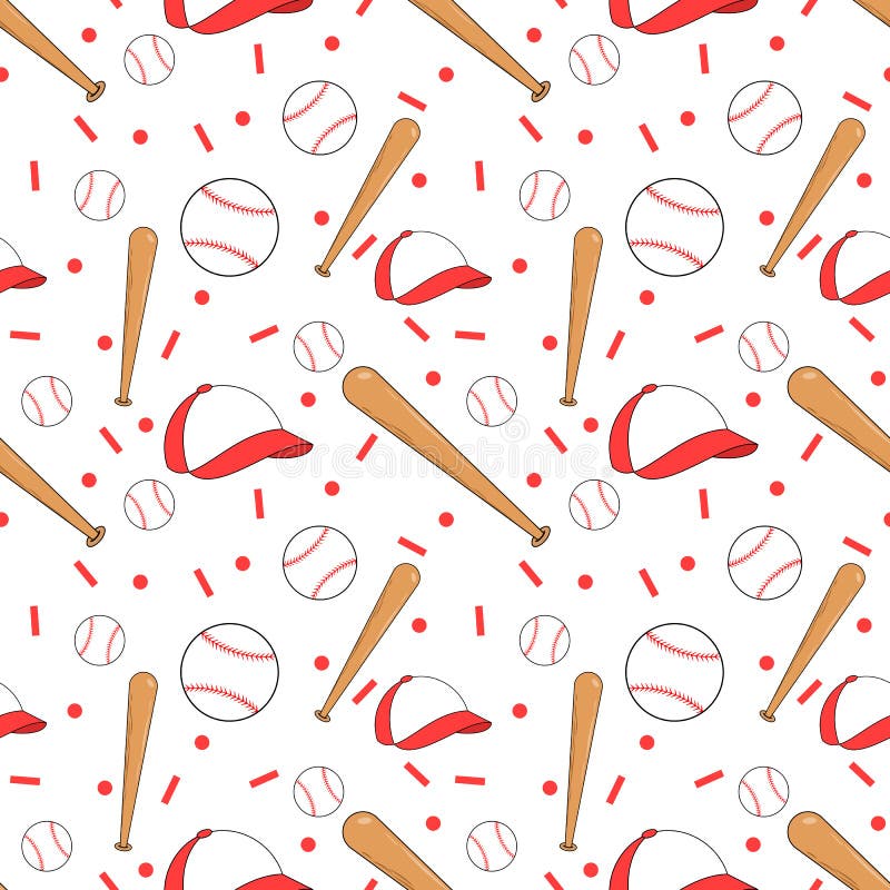 Baseball Seamless Stock Illustrations – 4,306 Baseball Seamless Stock ...