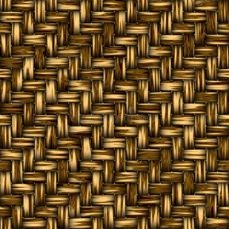 Seamless Basket Weave Pattern Stock Illustration - Illustration of ...