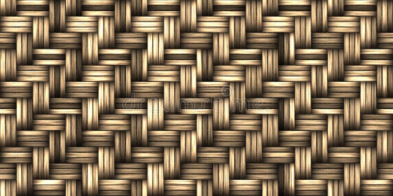 Seamless Basket Weaving Background Stock Illustration - Illustration of ...