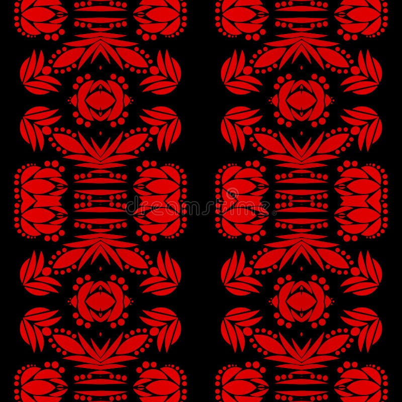 Seamless Batik Ethnic Dayak Borneo Pattern with Colourful Gradient ...