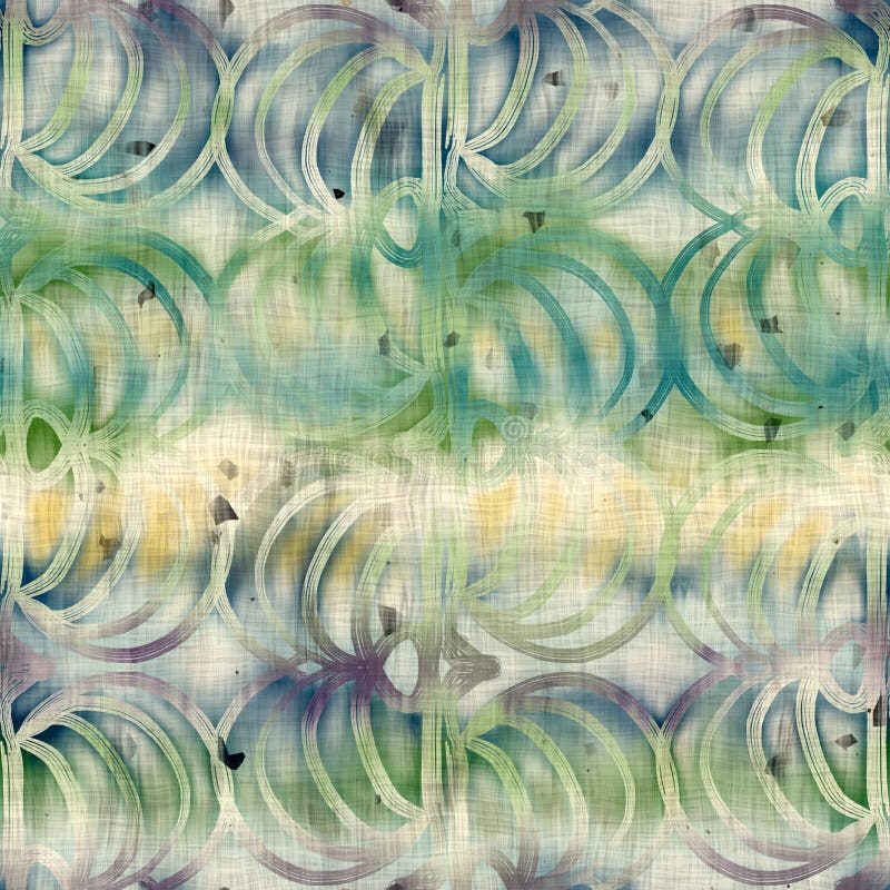 Seamless Batik Surface Pattern Swatch for Print in Cool Pastel Colors ...