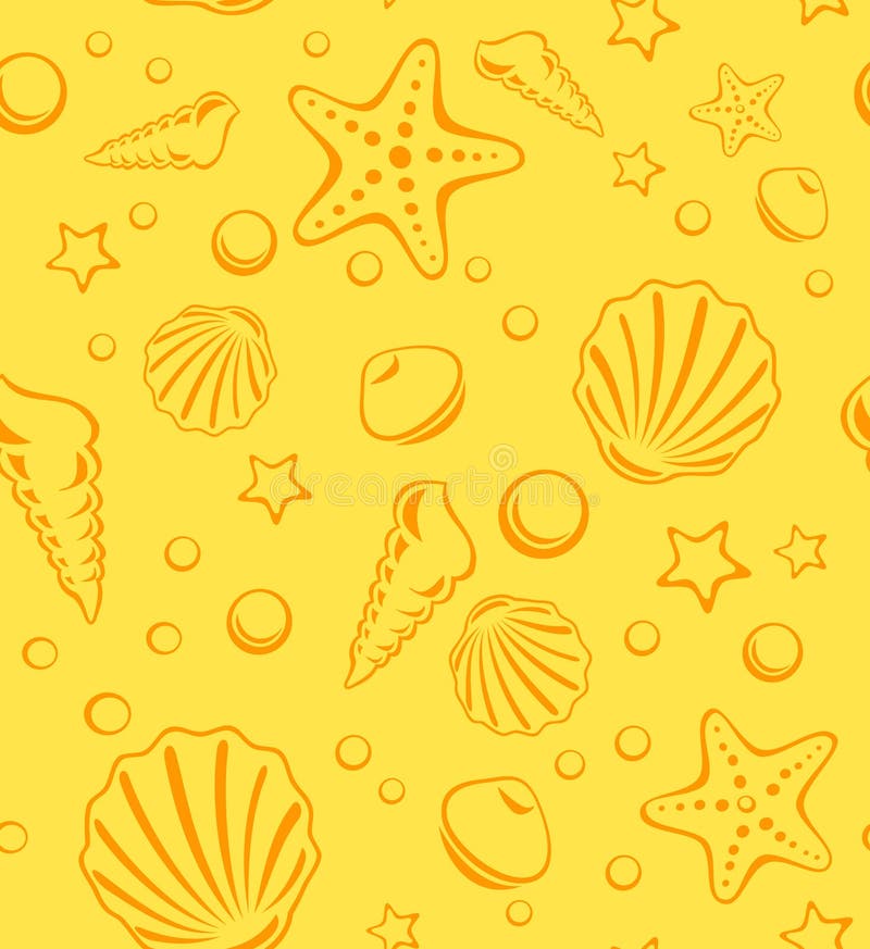 Seamless Beach Vector Pattern Stock Vector - Illustration of seamless ...