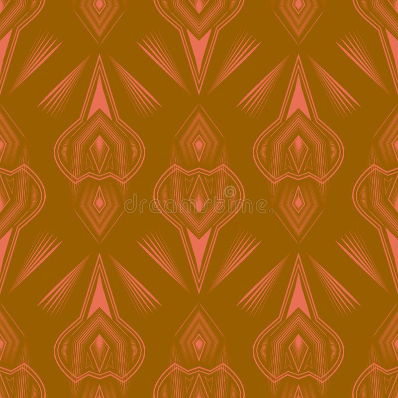Seamless Beautiful Antique Pattern Ornament. Stock Illustration ...