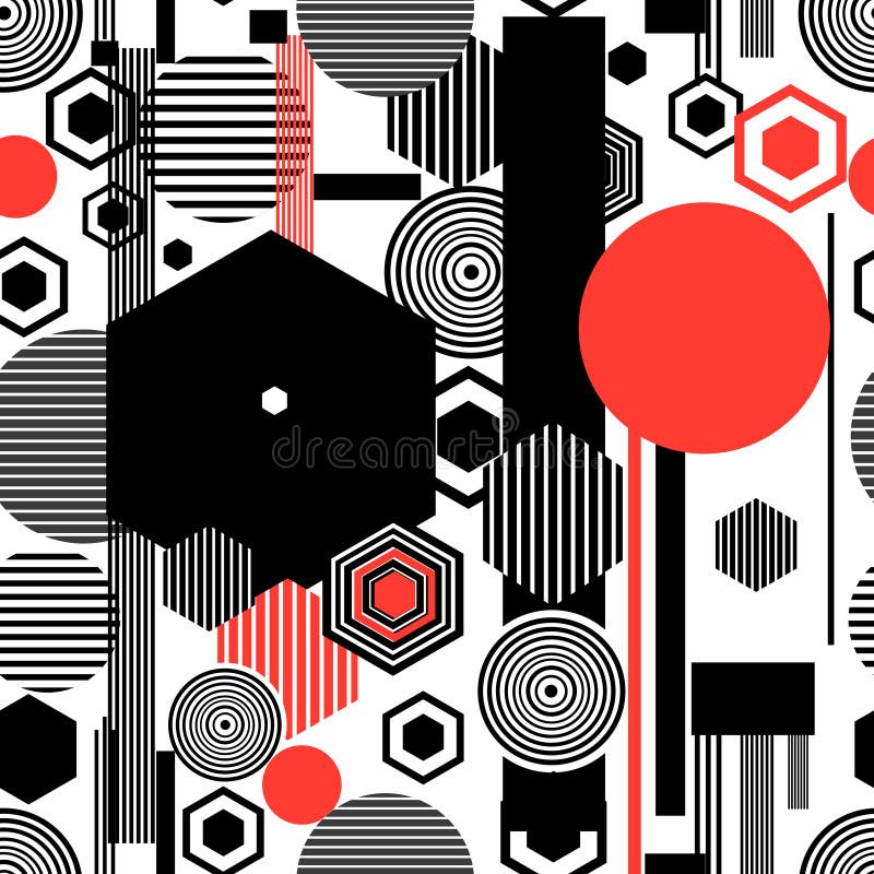 Seamless Beautiful Geometric Pattern Stock Illustration - Illustration ...