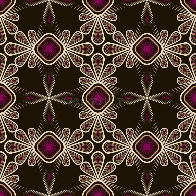 Seamless Beautiful Lace Pattern Ornament. Geometric Background D Stock ...