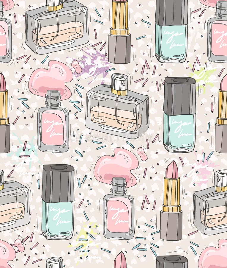 Beauty Cosmetic Pattern Stock Illustrations – 28,397 Beauty Cosmetic ...