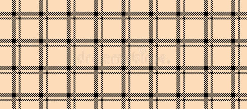 Seamless Beige Gingham Pattern. Checkered Plaid Repeating Background ...