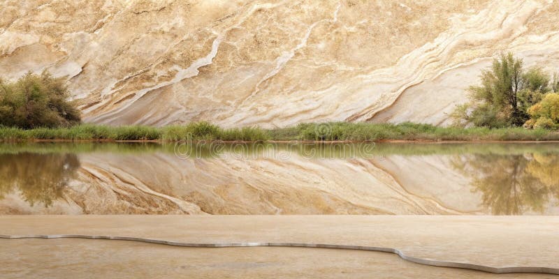 Seamless Beige Marble Riverbank Texture Background Stock Illustrations ...