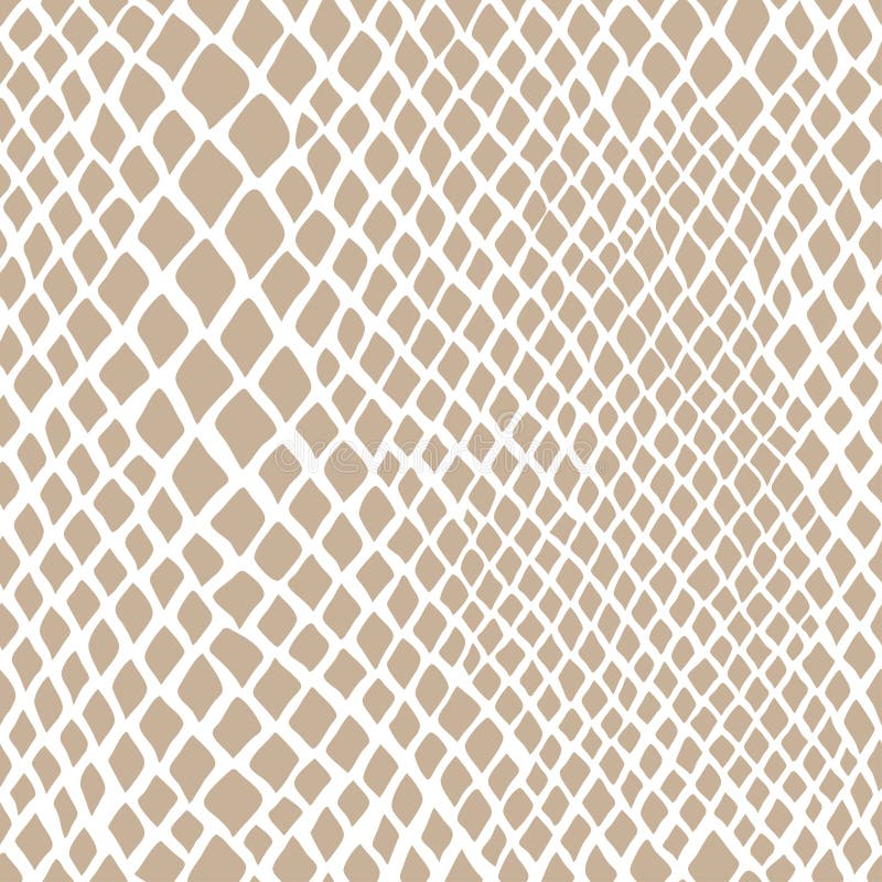Seamless Beige Pattern of Snake Stock Illustration - Illustration of ...