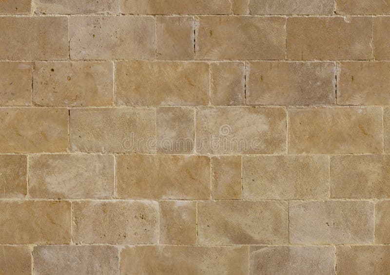 Seamless Beige Stone Wall Texture Stock Image - Image of surface ...