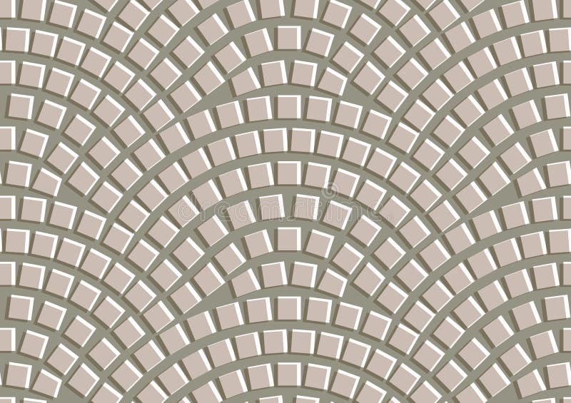 3D Seamless Texture of Circle Squared Floor Tiles. Repeating Beige ...