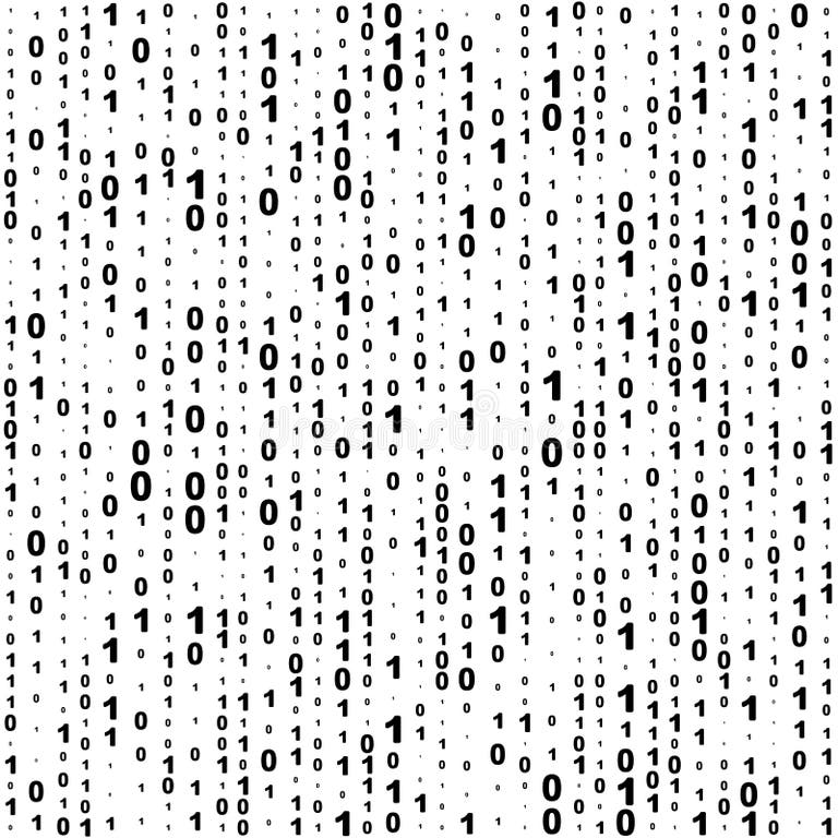 Seamless Binary Code Background Stock Vector - Illustration of pattern ...