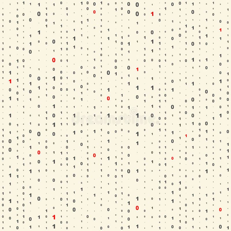 Seamless Binary Code Background. Vector Numbers Texture Stock Vector ...
