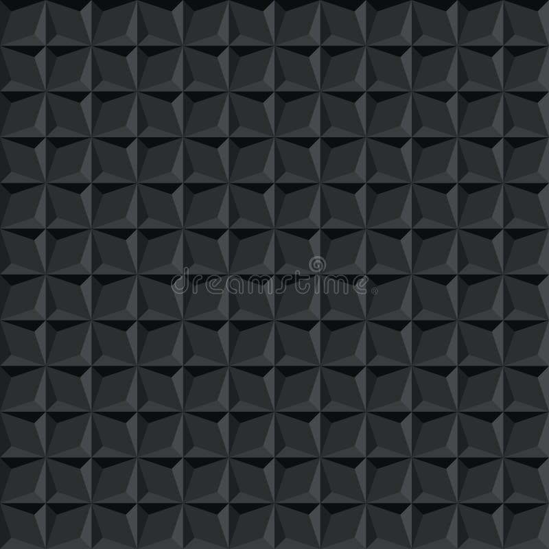 Seamless Black Abstract Geometric Dark Shadow Facet Pattern. Stock ...