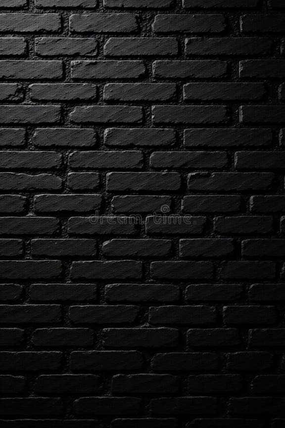 Seamless Black Brick Wall Texture, Dark Backdrop , Surface, Weathered ...