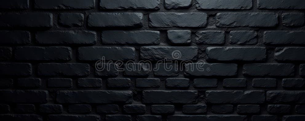 Seamless Black Brick Wall Texture Dark, Gritty Backdrop , Weathered ...