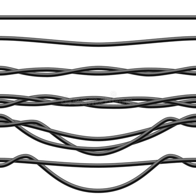 Electrical Cable Black Stock Illustrations – 16,857 Electrical Cable ...