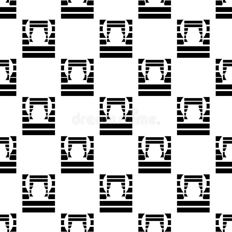 Seamless Black Geometric Lines with Cuts Element Repeated Pattern ...
