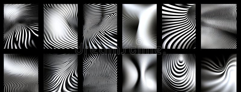 Seamless Black and Gray Patterns in a Simple Modern Style. Stock Photo ...