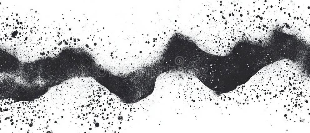 Seamless Black Ink Stippling Pattern Creating a Bold Textured Design on ...