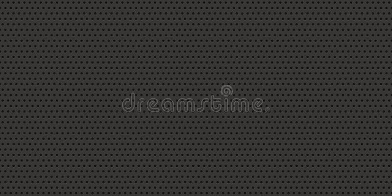 Seamless Perforated Metal Catwalk Texture Isolated on Black Background ...