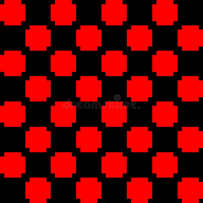 Seamless of Black and Red Plus Square Stock Vector - Illustration of ...