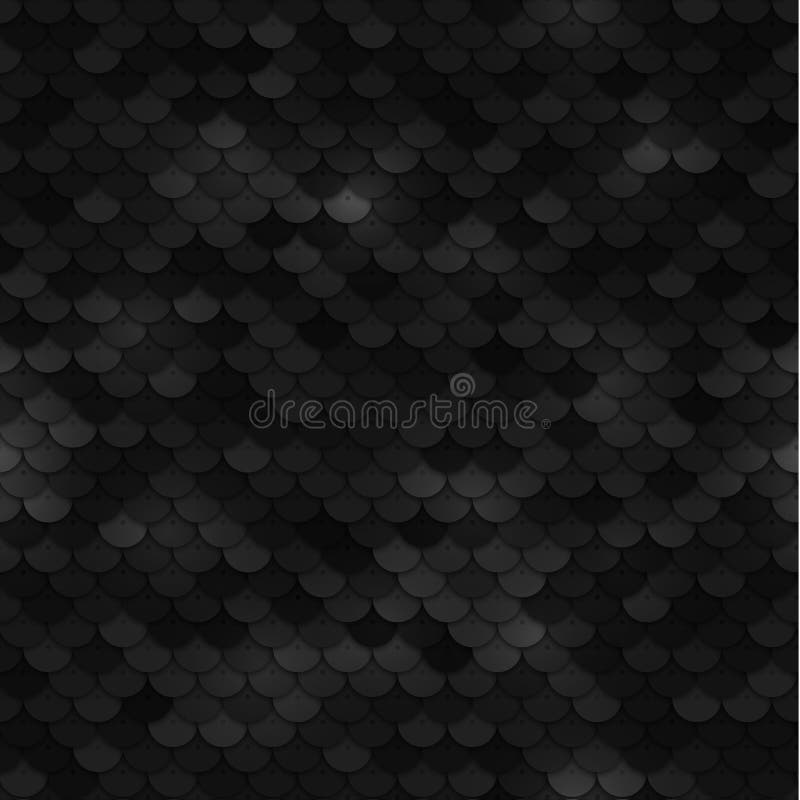 Seamless Black Texture with Sequins Stock Vector - Illustration of ...