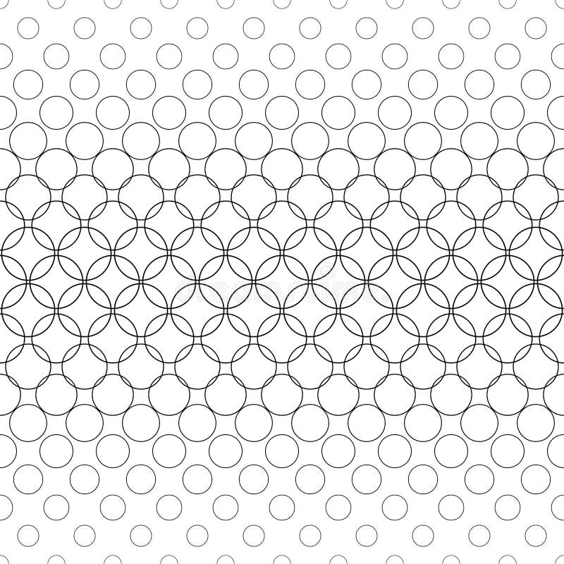 Seamless Black and White Abstract Circle Pattern Stock Vector ...