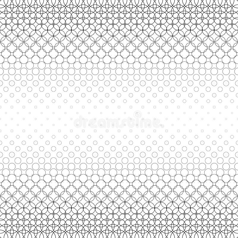 Seamless Black and White Abstract Circle Pattern Stock Vector ...