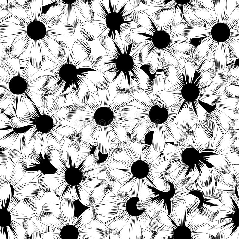 Seamless Black and White Background Pattern of Dai Stock Vector ...