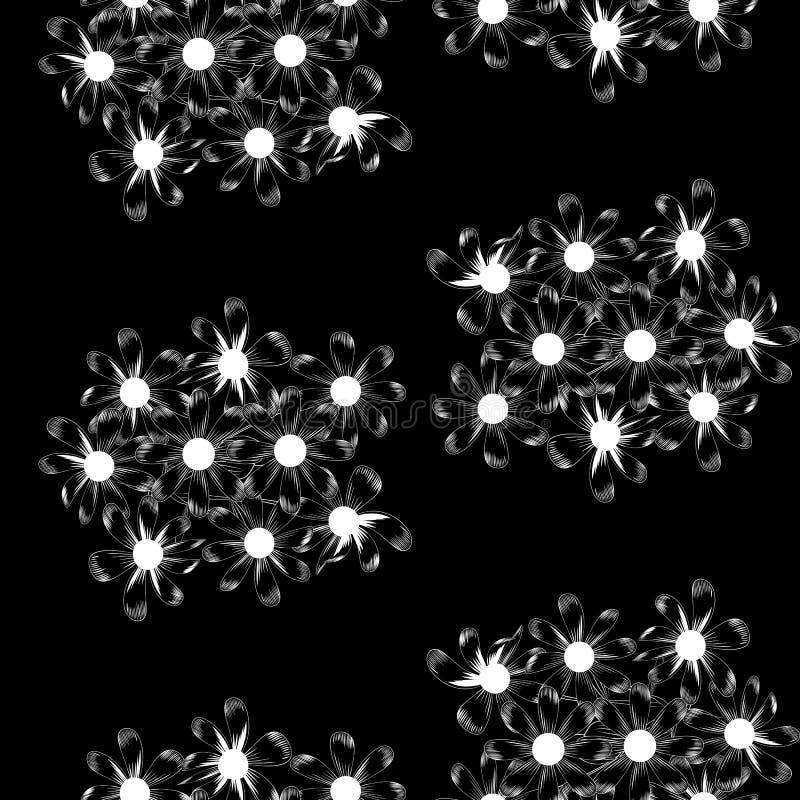 Seamless Black and White Background Pattern of Dai Stock Vector ...