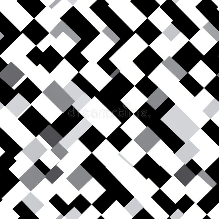 Seamless Black and White Checkerboard Pattern for Design, Texture ...