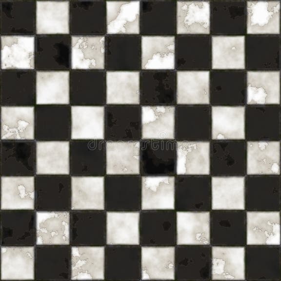 Seamless Black and White Checkered Texture Stock Image - Image of floor ...