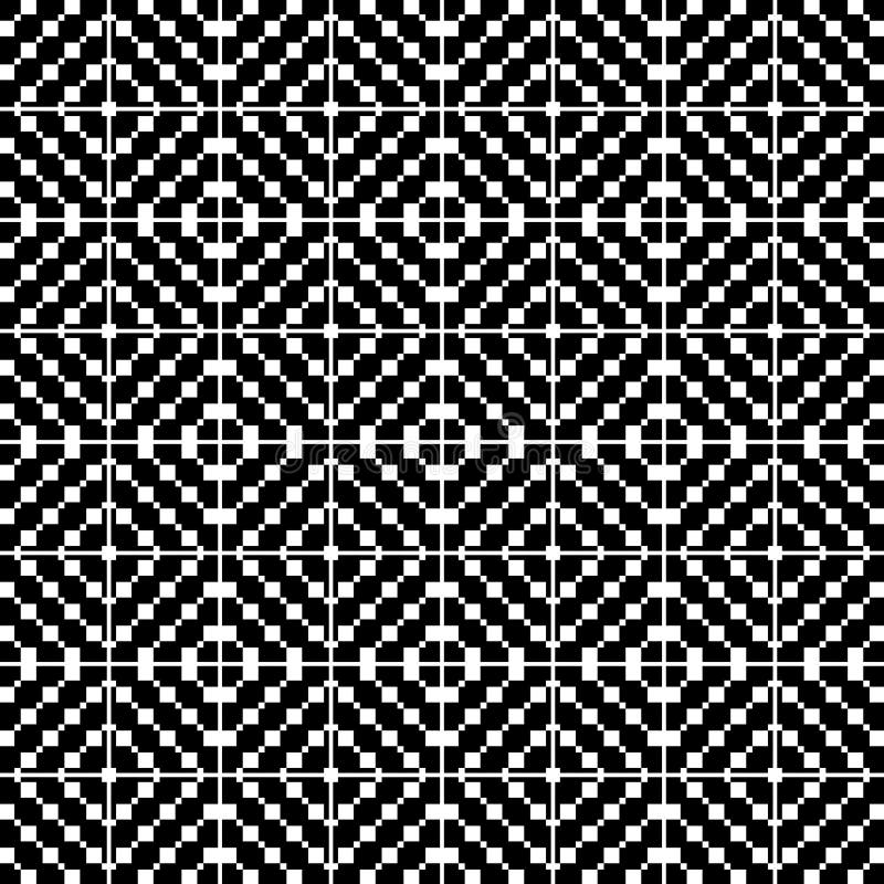 Seamless Black and White Checkered Texture. Stock Vector - Illustration ...