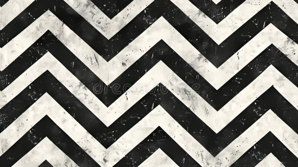 Seamless Black and White Chevron Stripes Pattern Stock Illustration ...