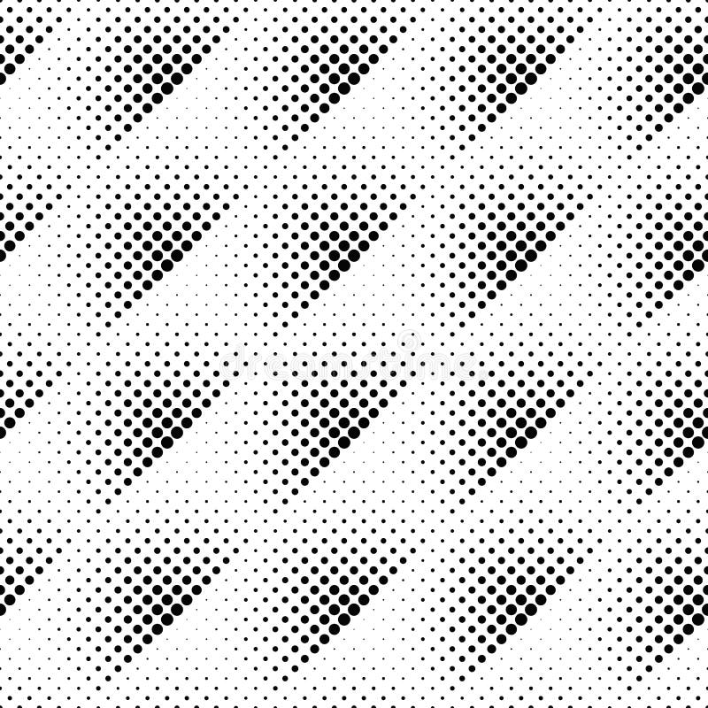 Seamless Black and White Circle Pattern Background Stock Vector ...