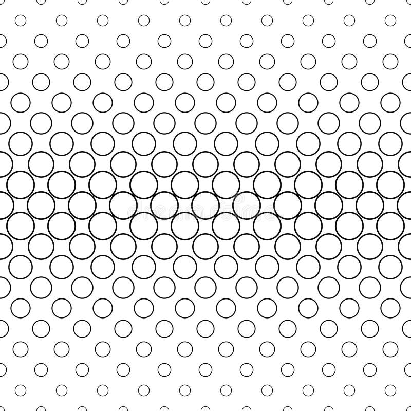 Seamless Black White Circle Pattern Stock Vector - Illustration of ...