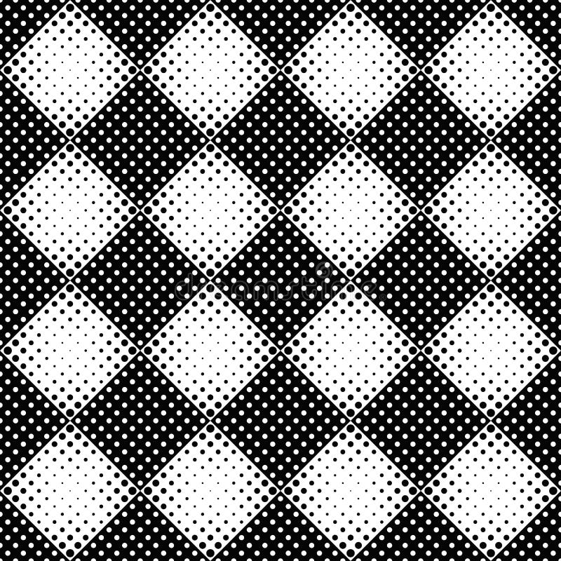 Seamless Black and White Dot Pattern Background Stock Vector ...