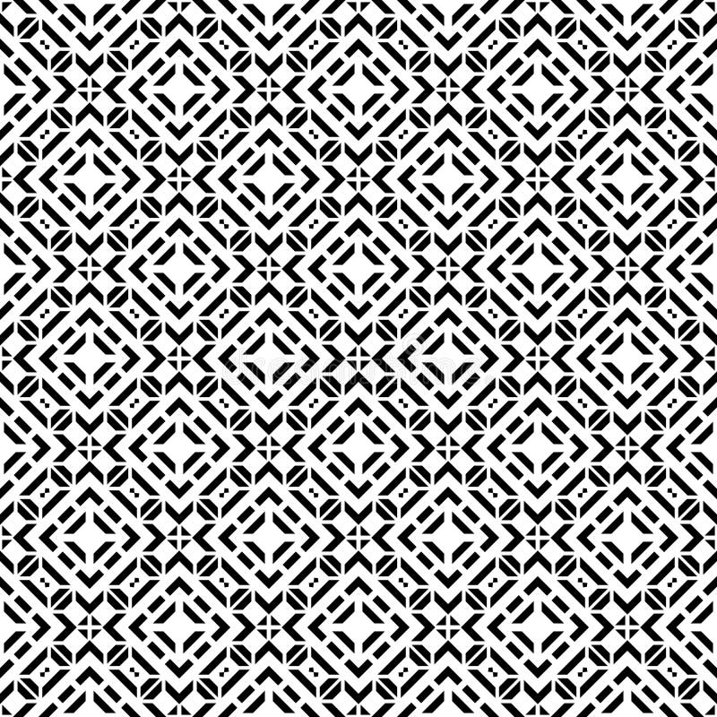 SEAMLESS BLACK and WHITE GEOMETRIC PATTERN Stock Vector - Illustration ...