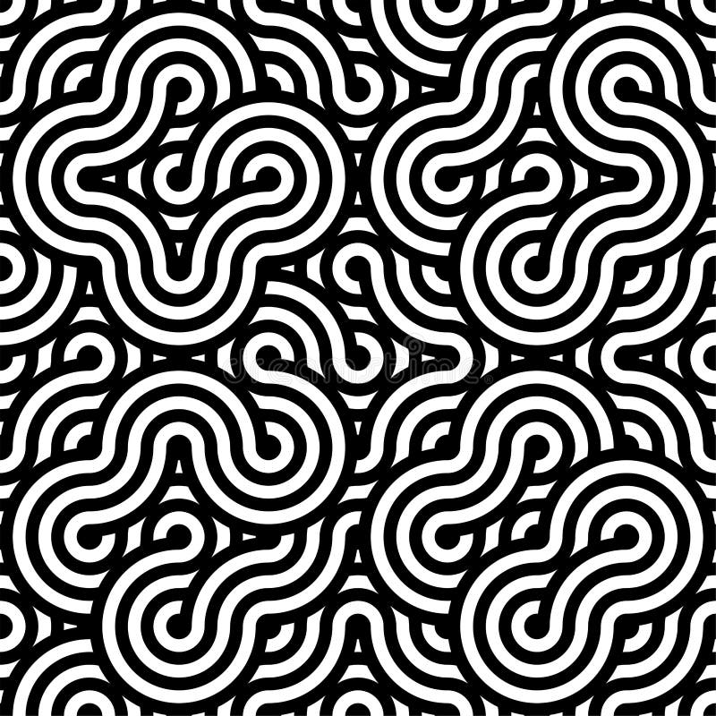 Seamless Black and White Geometric Vector Background,simple Stripes ...