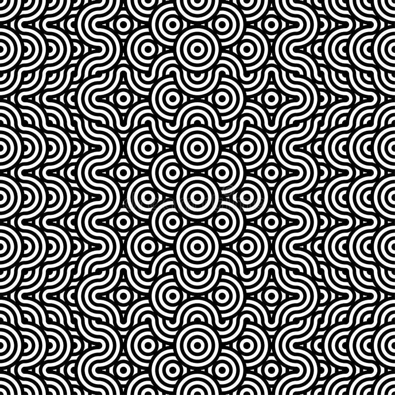 Seamless Black and White Geometric Vector Background,simple Stripes ...