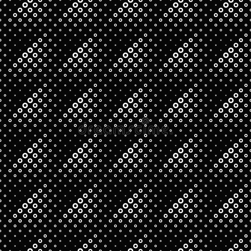 Seamless Black and White Geometrical Ring Pattern Background Stock ...