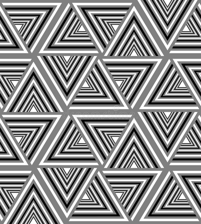 Black and White Concave Rectanguless Expanding from the Center. Optical ...