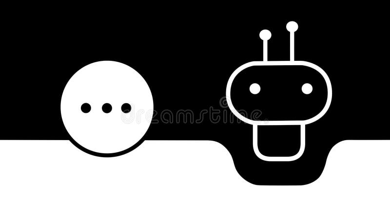 Typing AI Chatbot Dialogue – Minimal Black-and-White Loop (1920×1080 ...