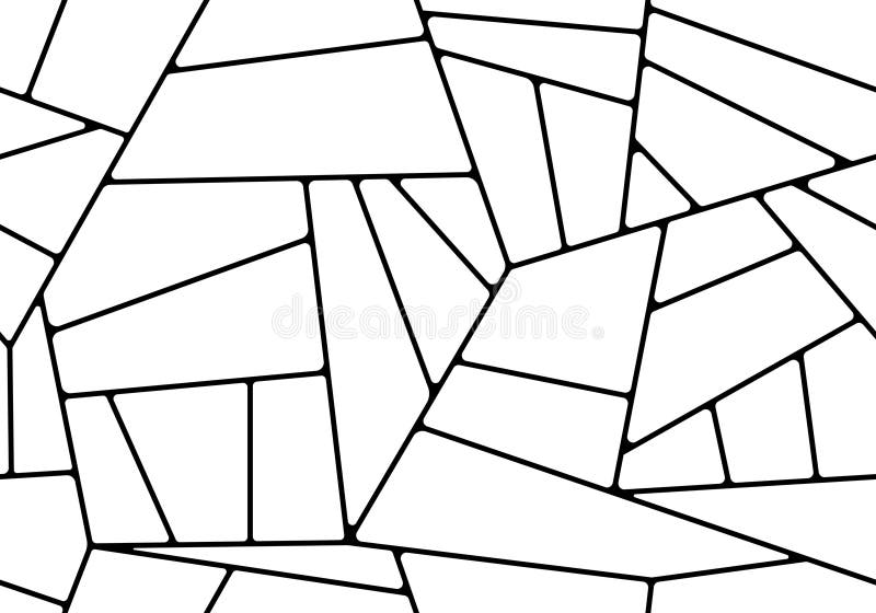 Seamless Black and White Minimal Geometric Pattern Vector Background. Perfect for Wallpapers ...