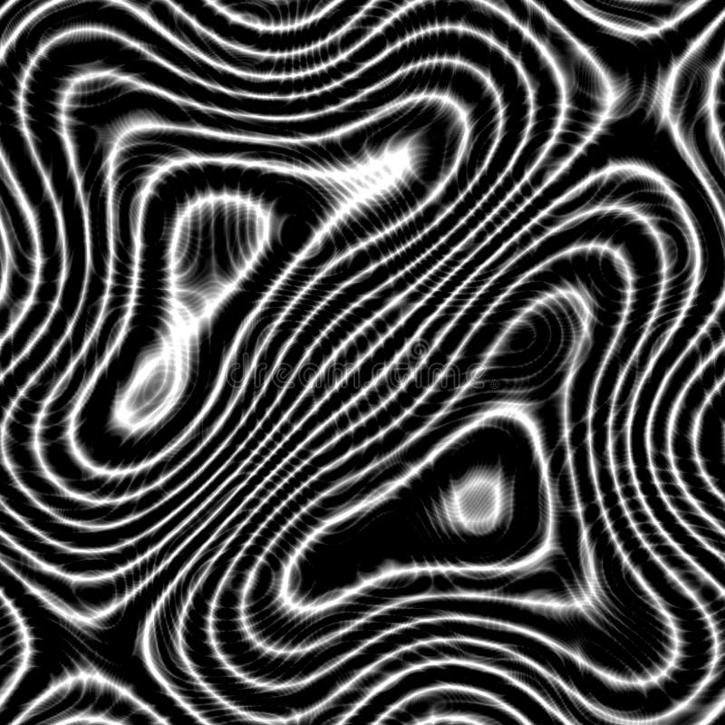 Seamless Black and White Moire Pattern Stock Image - Image of backdrop ...