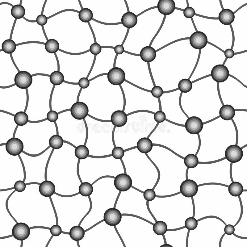 Seamless Black and White Net Pattern. Abstract Background Stock Vector ...